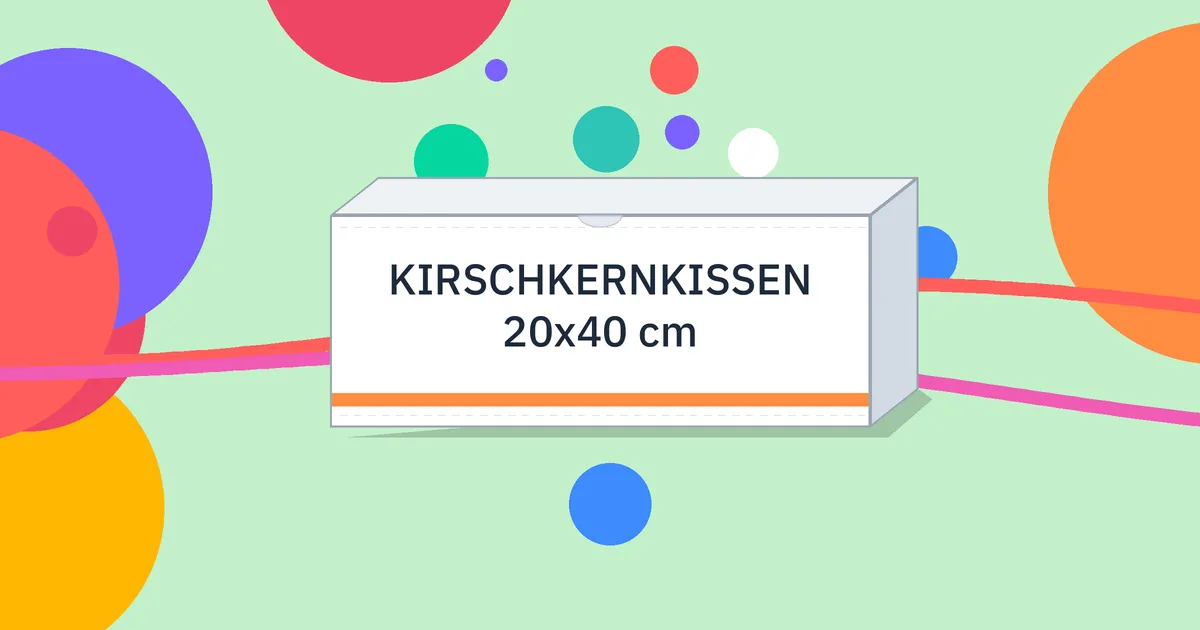 Symbolbild: Packung mit der Aufschrift KIRSCHKERNKISSEN 20x40 cm (PZN 07606585) – Verfügbarkeit und Bezug in Apotheken in Frankfurt am Main