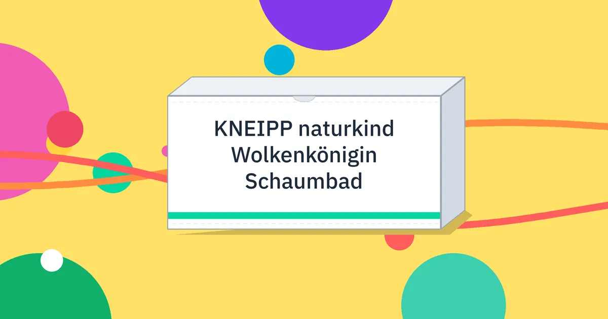 Symbolbild: Packung mit der Aufschrift KNEIPP naturkind Wolkenkönigin Schaumbad (PZN 20143204) – Verfügbarkeit und Bezug in Apotheken in Frankfurt am Main