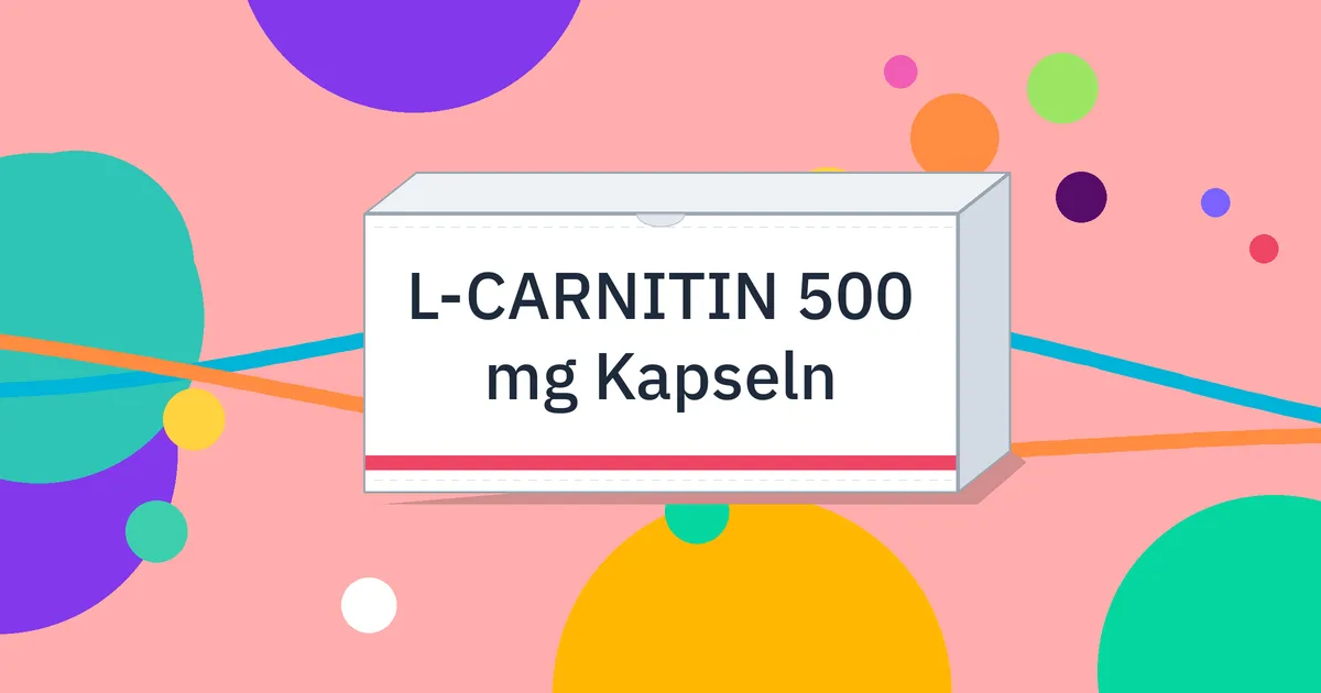 Symbolbild: Packung mit der Aufschrift L-CARNITIN 500 mg Kapseln (PZN 04682083) – Verfügbarkeit und Bezug in Apotheken in Frankfurt am Main