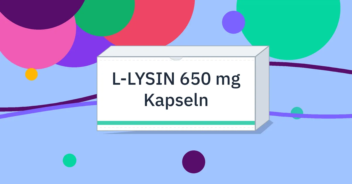 Symbolbild: Packung mit der Aufschrift L-LYSIN 650 mg Kapseln (PZN 15737485) – Verfügbarkeit und Bezug in Apotheken in Frankfurt am Main