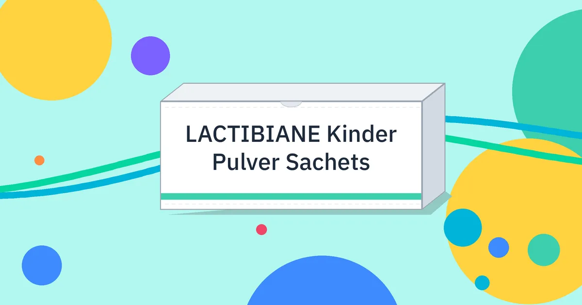 Symbolbild: Packung mit der Aufschrift LACTIBIANE Kinder Pulver Sachets (PZN 17584465) – Verfügbarkeit und Bezug in Apotheken in Frankfurt am Main