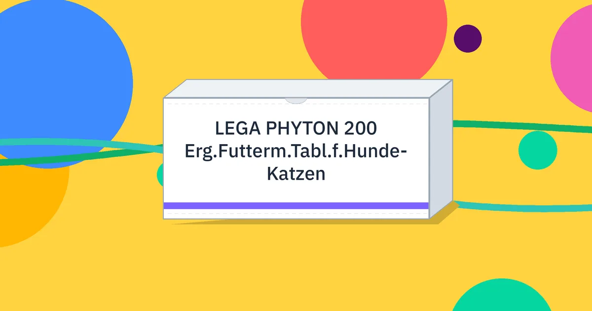 Symbolbild: Packung mit der Aufschrift LEGA PHYTON 200 Erg.Futterm.Tabl.f.Hunde-Katzen (PZN 16361533) – Verfügbarkeit und Bezug in Apotheken in Frankfurt am Main