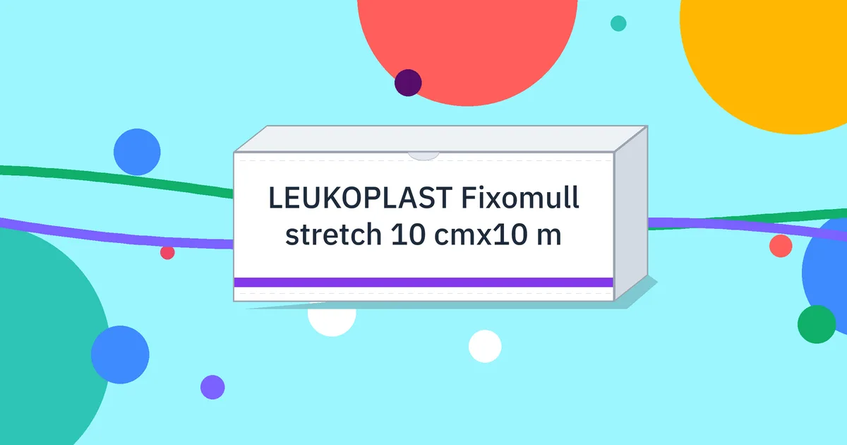 Symbolbild: Packung mit der Aufschrift LEUKOPLAST Fixomull stretch 10 cmx10 m (PZN 19204030) – Verfügbarkeit und Bezug in Apotheken in Frankfurt am Main