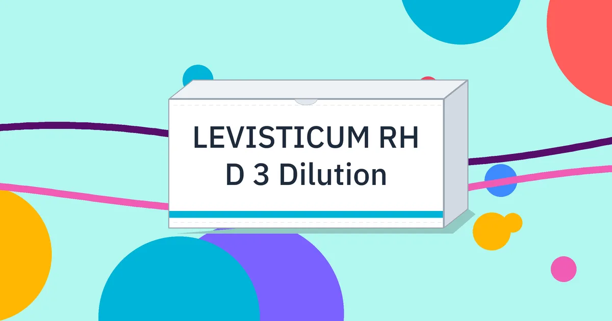 Symbolbild: Packung mit der Aufschrift LEVISTICUM RH D 3 Dilution (PZN 01630281) – Verfügbarkeit und Bezug in Apotheken in Frankfurt am Main