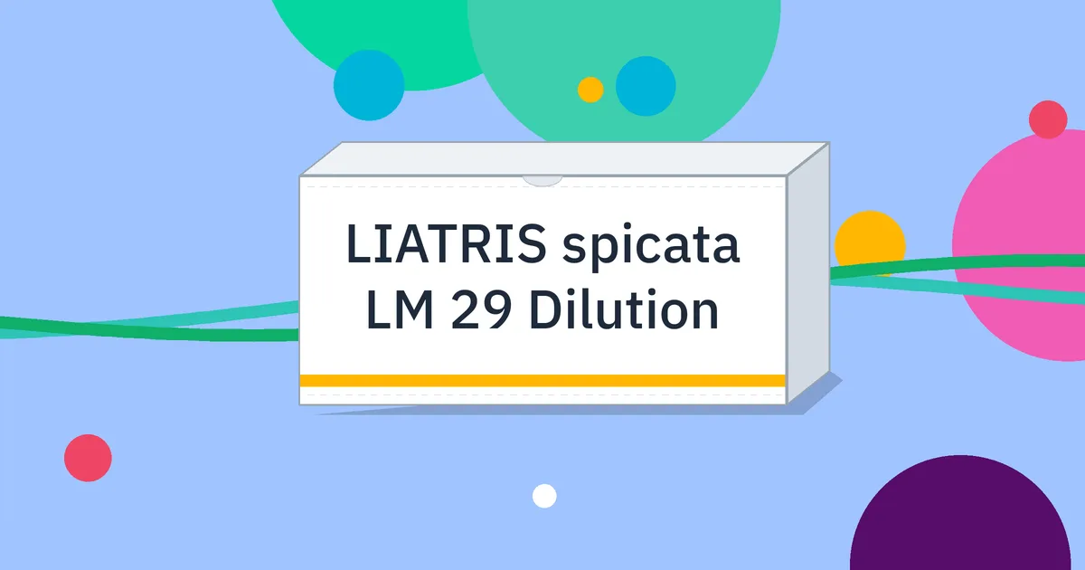 Symbolbild: Packung mit der Aufschrift LIATRIS spicata LM 29 Dilution (PZN 13528926) – Verfügbarkeit und Bezug in Apotheken in Frankfurt am Main