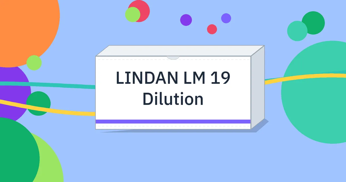 Symbolbild: Packung mit der Aufschrift LINDAN LM 19 Dilution (PZN 13529707) – Verfügbarkeit und Bezug in Apotheken in Frankfurt am Main