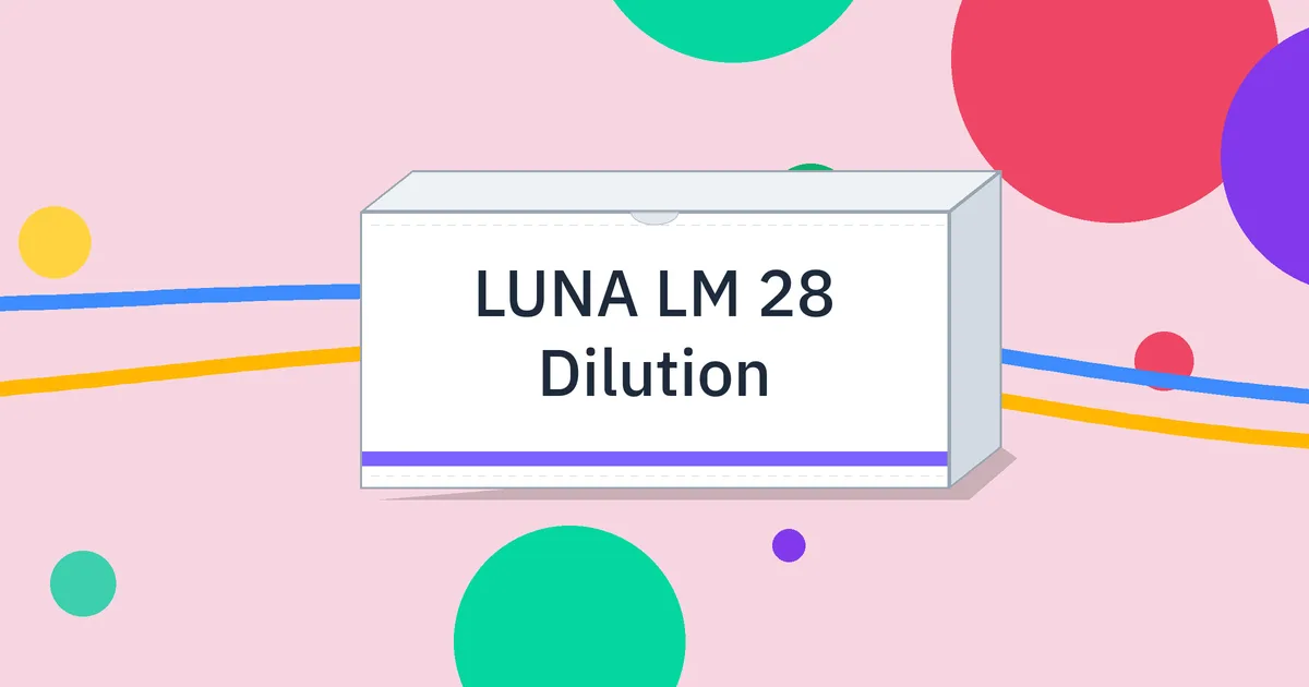 Symbolbild: Packung mit der Aufschrift LUNA LM 28 Dilution (PZN 12934067) – Verfügbarkeit und Bezug in Apotheken in Frankfurt am Main