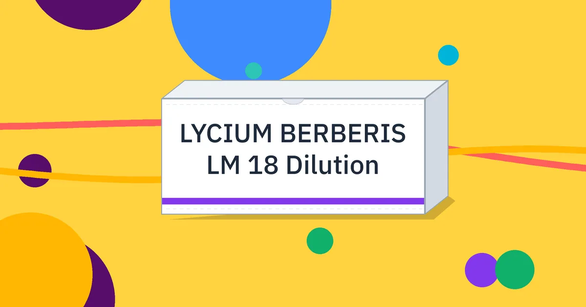Symbolbild: Packung mit der Aufschrift LYCIUM BERBERIS LM 18 Dilution (PZN 13537150) – Verfügbarkeit und Bezug in Apotheken in Frankfurt am Main