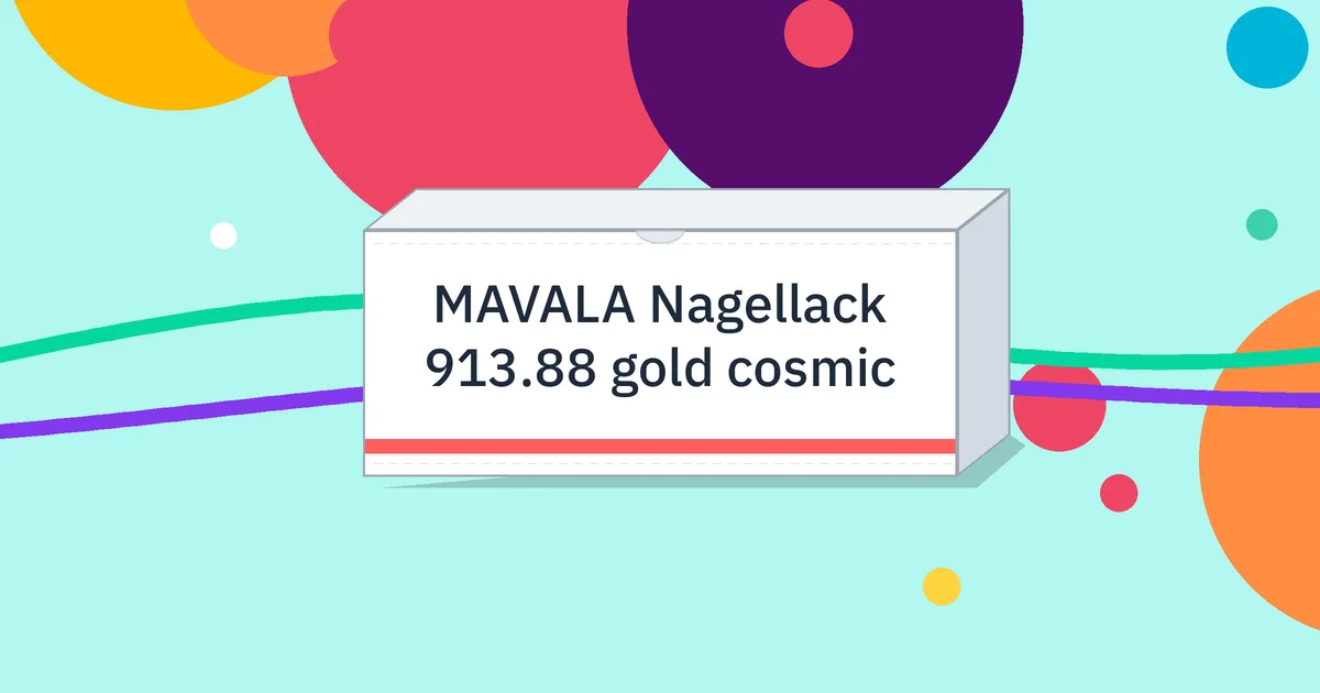 Symbolbild: Packung mit der Aufschrift MAVALA Nagellack 913.88 gold cosmic (PZN 13903235) – Verfügbarkeit und Bezug in Apotheken in Frankfurt am Main