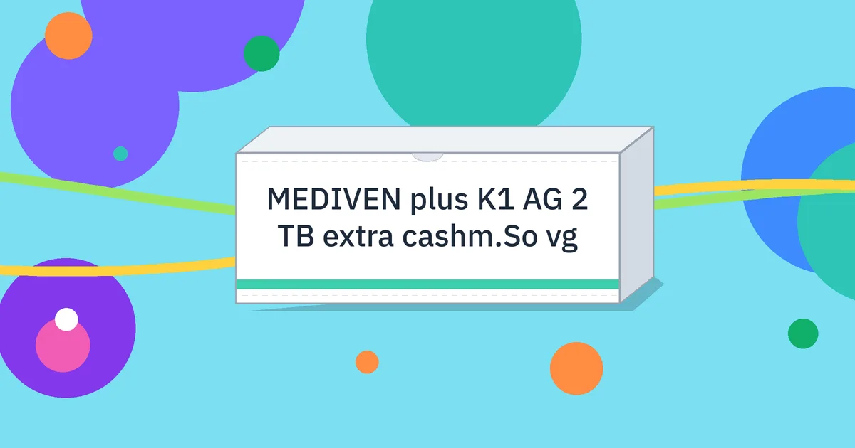 Symbolbild: Packung mit der Aufschrift MEDIVEN plus K1 AG 2 TB extra cashm.So vg (PZN 15062544) – Verfügbarkeit und Bezug in Apotheken in Frankfurt am Main