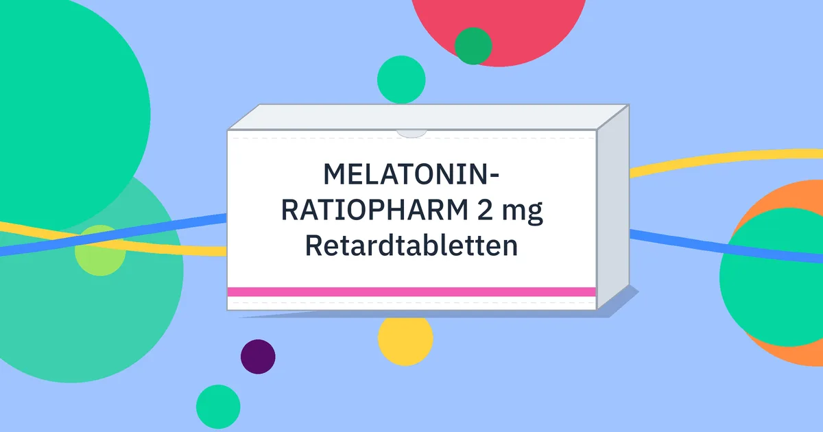 Symbolbild: Packung mit der Aufschrift MELATONIN-RATIOPHARM 2 mg Retardtabletten (PZN 17841100) – Verfügbarkeit und Bezug in Apotheken in Frankfurt am Main