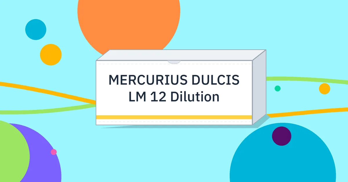 Symbolbild: Packung mit der Aufschrift MERCURIUS DULCIS LM 12 Dilution (PZN 12951350) – Verfügbarkeit und Bezug in Apotheken in Frankfurt am Main
