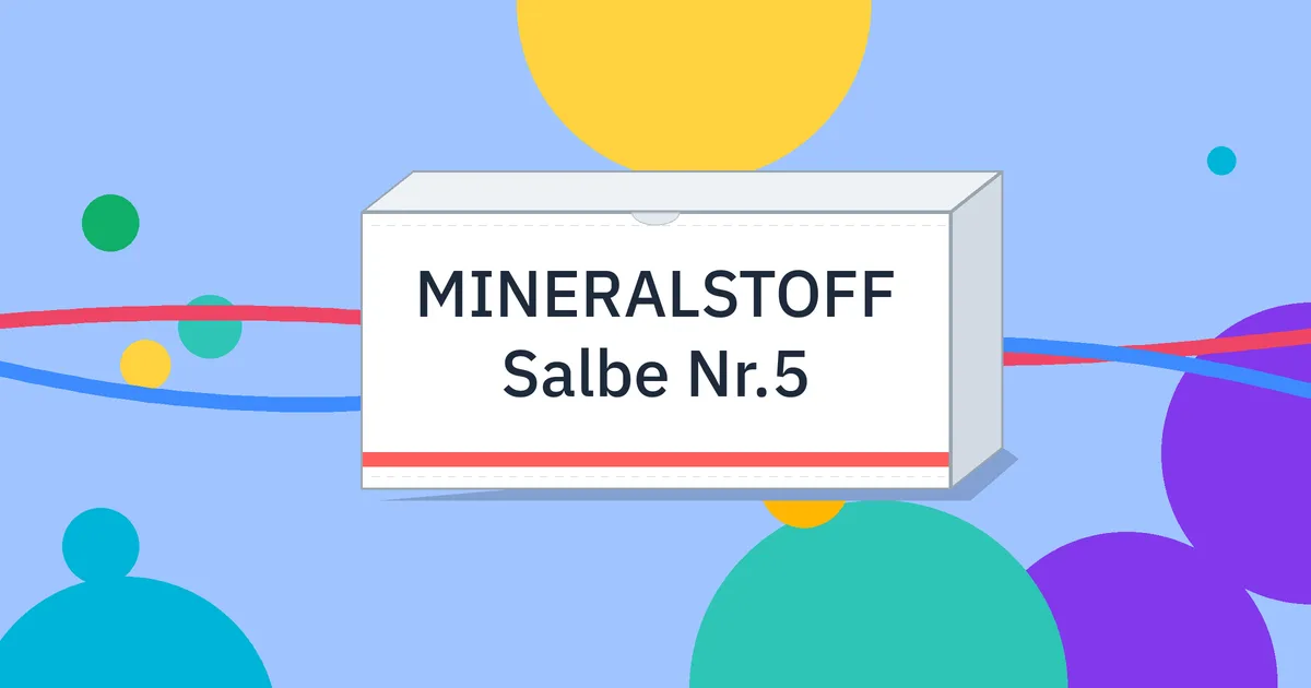 Symbolbild: Packung mit der Aufschrift MINERALSTOFF Salbe Nr.5 (PZN 02734255) – Verfügbarkeit und Bezug in Apotheken in Frankfurt am Main