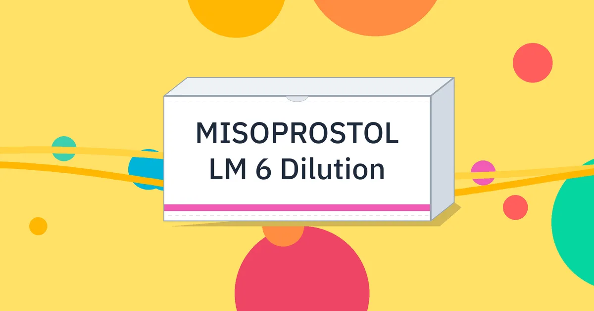 Symbolbild: Packung mit der Aufschrift MISOPROSTOL LM 6 Dilution (PZN 12956577) – Verfügbarkeit und Bezug in Apotheken in Frankfurt am Main