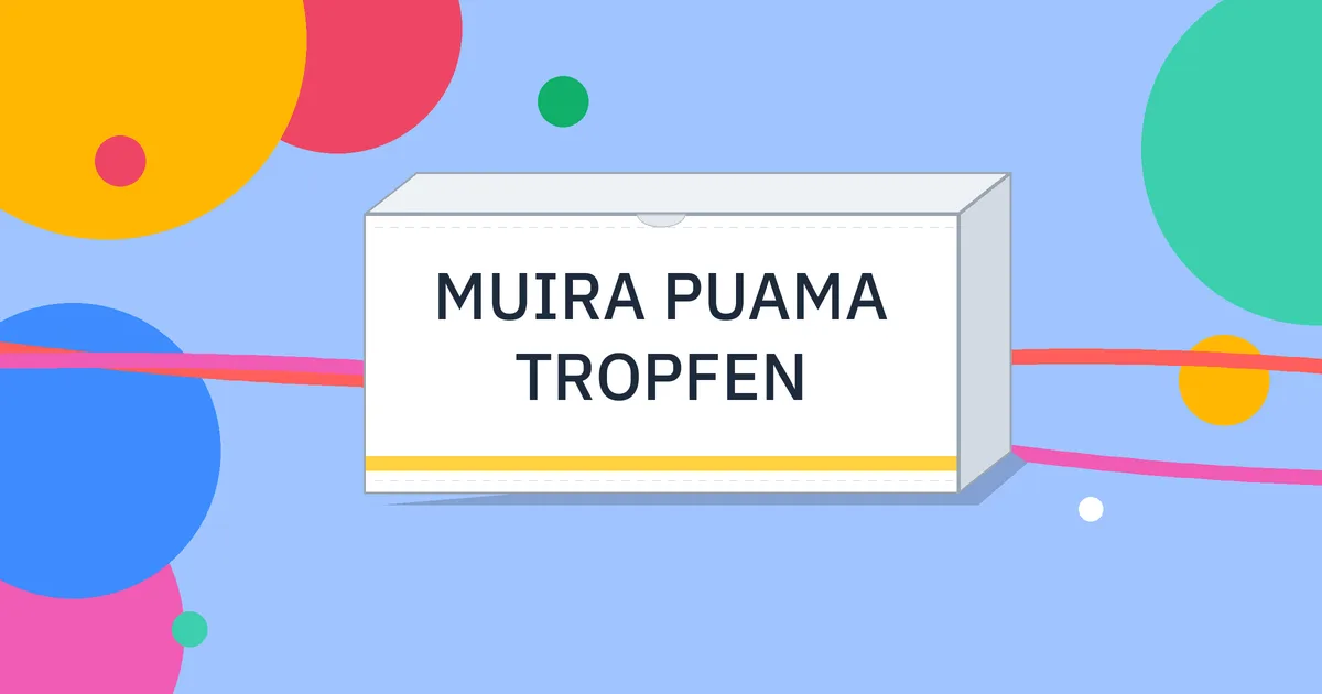 Symbolbild: Packung mit der Aufschrift MUIRA PUAMA TROPFEN (PZN 14128229) – Verfügbarkeit und Bezug in Apotheken in Frankfurt am Main