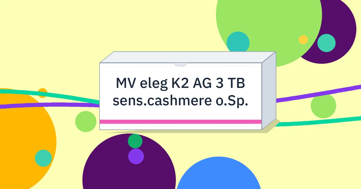 Symbolbild: Packung mit der Aufschrift MV eleg K2 AG 3 TB sens.cashmere o.Sp. (PZN 14678409) – Verfügbarkeit und Bezug in Apotheken in Frankfurt am Main
