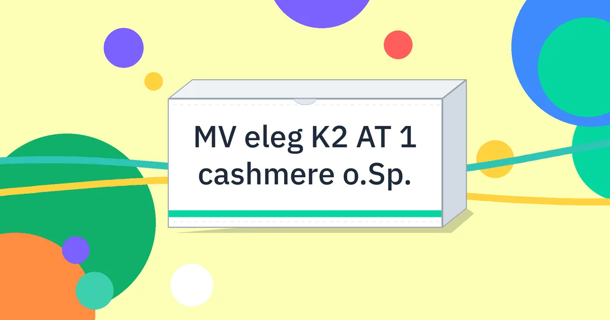 Symbolbild: Packung mit der Aufschrift MV eleg K2 AT 1 cashmere o.Sp. (PZN 15284894) – Verfügbarkeit und Bezug in Apotheken in Frankfurt am Main