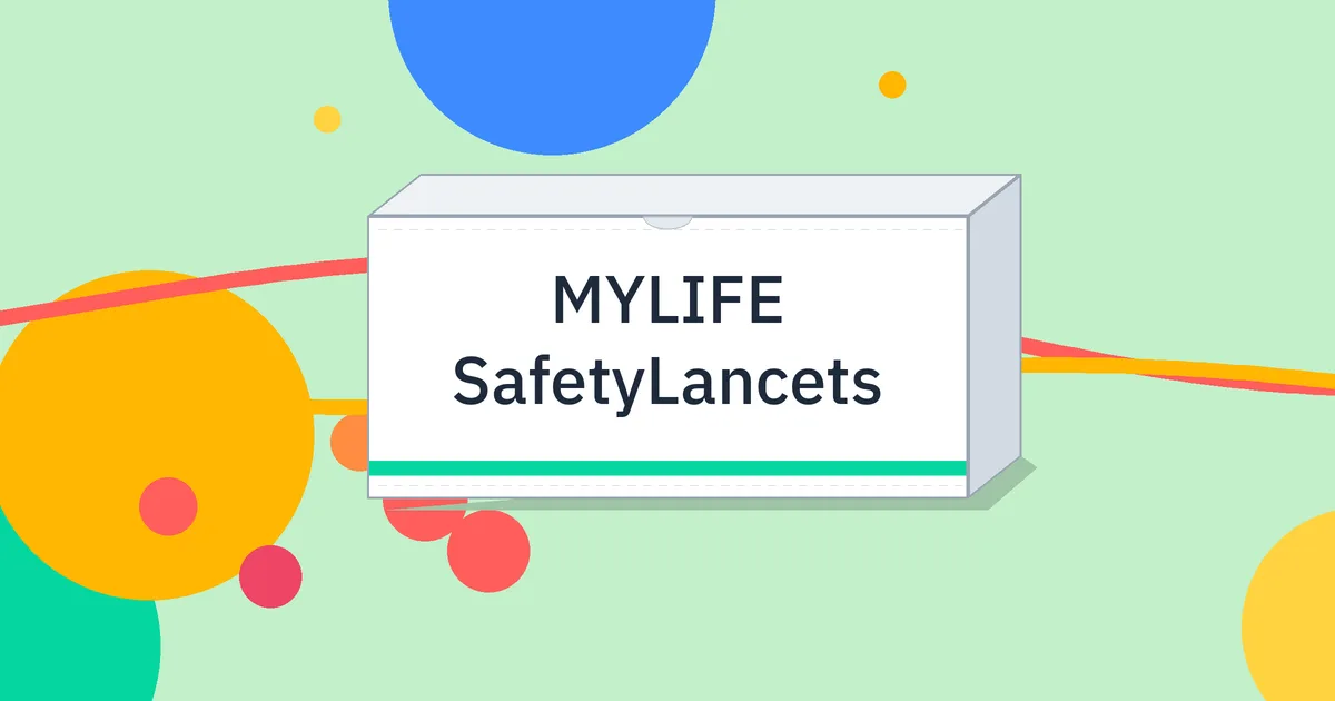 Symbolbild: Packung mit der Aufschrift MYLIFE SafetyLancets (PZN 09728938) – Verfügbarkeit und Bezug in Apotheken in Frankfurt am Main