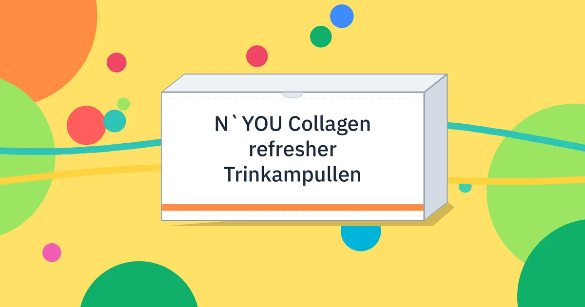 Symbolbild: Packung mit der Aufschrift N`YOU Collagen refresher Trinkampullen (PZN 13348696) – Verfügbarkeit und Bezug in Apotheken in Frankfurt am Main
