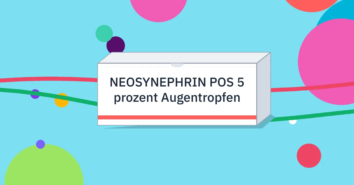 Symbolbild: Packung mit der Aufschrift NEOSYNEPHRIN POS 5 prozent Augentropfen (PZN 00748098) – Verfügbarkeit und Bezug in Apotheken in Frankfurt am Main