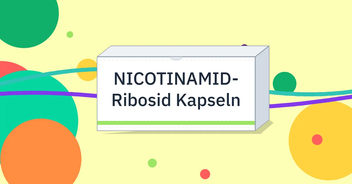 Symbolbild: Packung mit der Aufschrift NICOTINAMID-Ribosid Kapseln (PZN 20137161) – Verfügbarkeit und Bezug in Apotheken in Frankfurt am Main