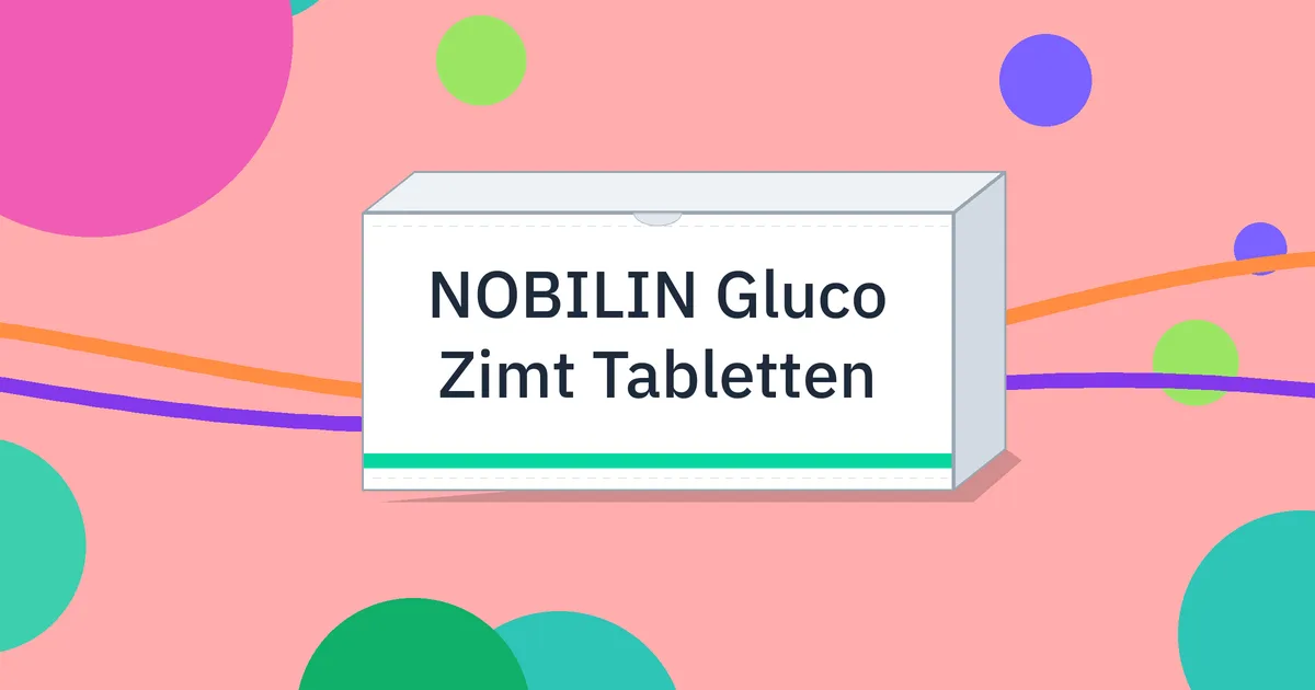 Symbolbild: Packung mit der Aufschrift NOBILIN Gluco Zimt Tabletten (PZN 01981388) – Verfügbarkeit und Bezug in Apotheken in Frankfurt am Main