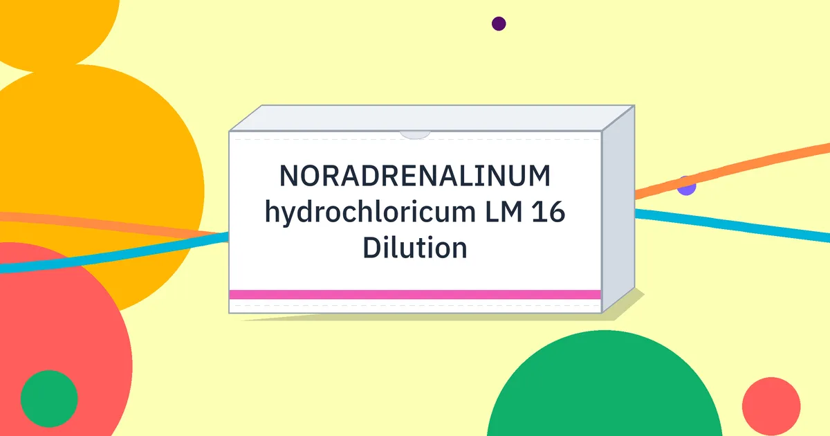 Symbolbild: Packung mit der Aufschrift NORADRENALINUM hydrochloricum LM 16 Dilution (PZN 13620081) – Verfügbarkeit und Bezug in Apotheken in Frankfurt am Main