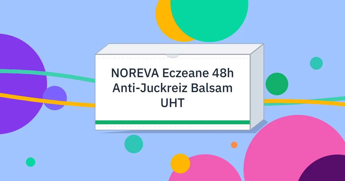 Symbolbild: Packung mit der Aufschrift NOREVA Eczeane 48h Anti-Juckreiz Balsam UHT (PZN 16852283) – Verfügbarkeit und Bezug in Apotheken in Frankfurt am Main