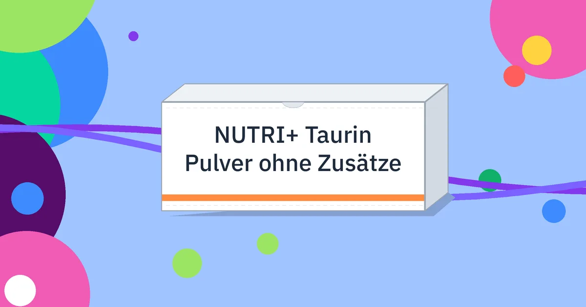 Symbolbild: Packung mit der Aufschrift NUTRI+ Taurin Pulver ohne Zusätze (PZN 19667830) – Verfügbarkeit und Bezug in Apotheken in Frankfurt am Main