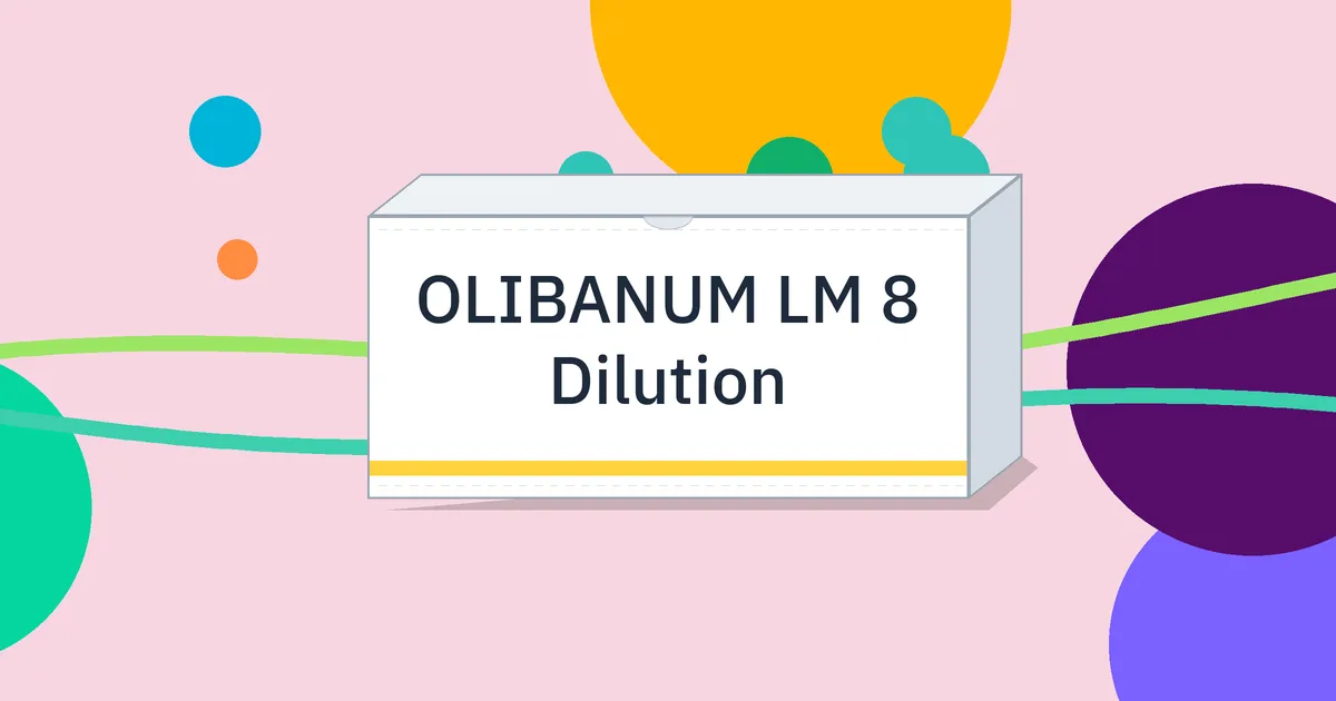 Symbolbild: Packung mit der Aufschrift OLIBANUM LM 8 Dilution (PZN 12971631) – Verfügbarkeit und Bezug in Apotheken in Frankfurt am Main