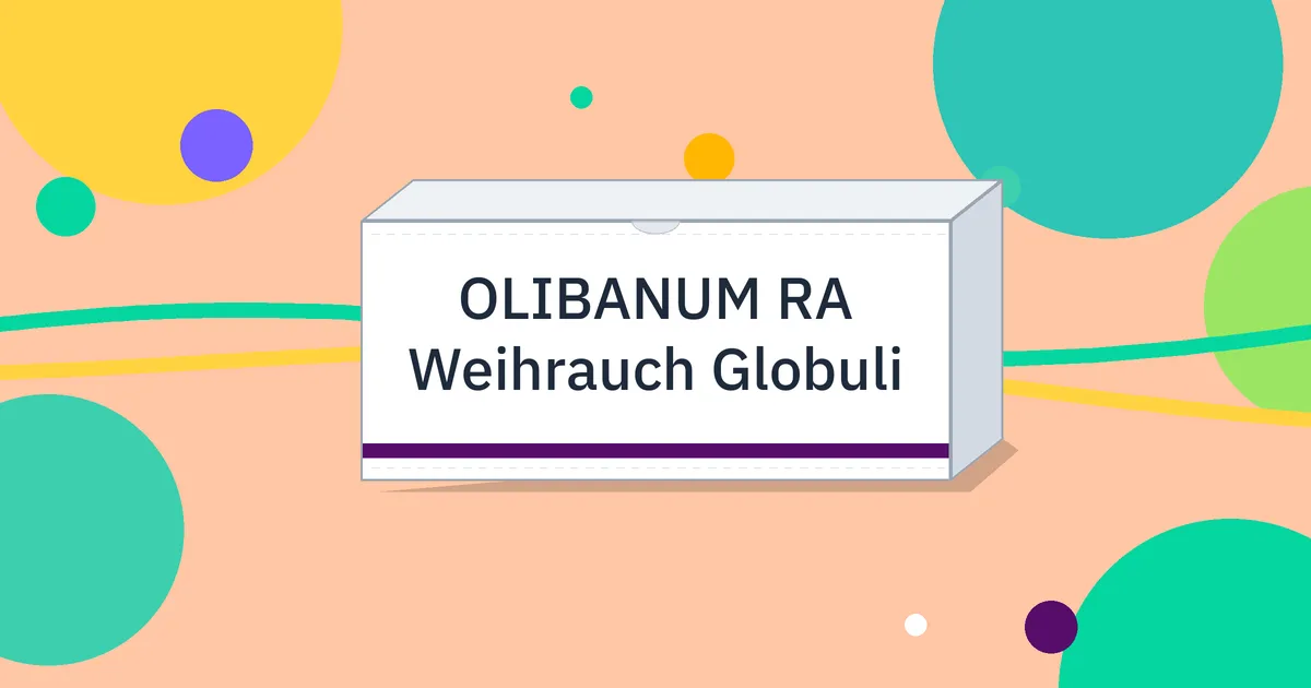 Symbolbild: Packung mit der Aufschrift OLIBANUM RA Weihrauch Globuli (PZN 00906054) – Verfügbarkeit und Bezug in Apotheken in Frankfurt am Main