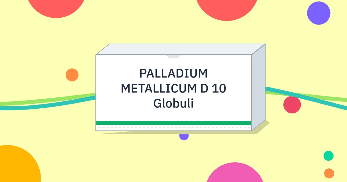 Symbolbild: Packung mit der Aufschrift PALLADIUM METALLICUM D 10 Globuli (PZN 07458819) – Verfügbarkeit und Bezug in Apotheken in Frankfurt am Main
