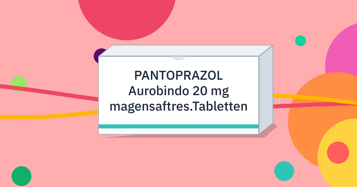 Symbolbild: Packung mit der Aufschrift PANTOPRAZOL Aurobindo 20 mg magensaftres.Tabletten (PZN 11127169) – Verfügbarkeit und Bezug in Apotheken in Frankfurt am Main