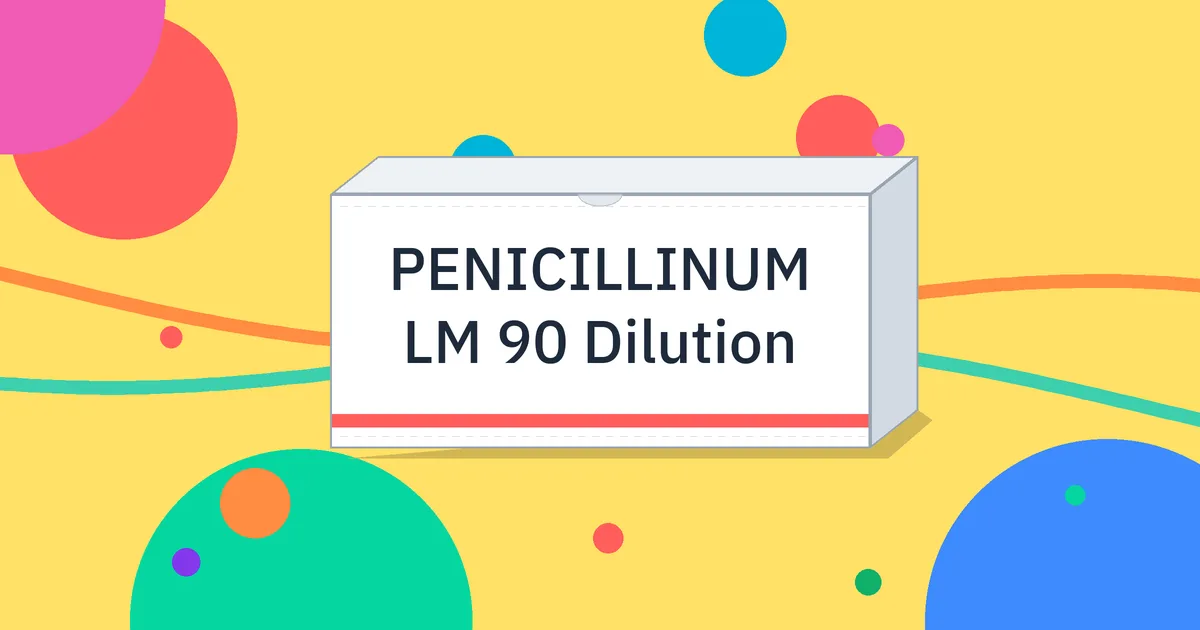 Symbolbild: Packung mit der Aufschrift PENICILLINUM LM 90 Dilution (PZN 12977510) – Verfügbarkeit und Bezug in Apotheken in Frankfurt am Main