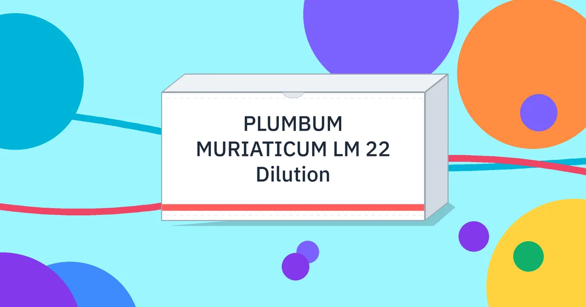 Symbolbild: Packung mit der Aufschrift PLUMBUM MURIATICUM LM 22 Dilution (PZN 13041673) – Verfügbarkeit und Bezug in Apotheken in Frankfurt am Main