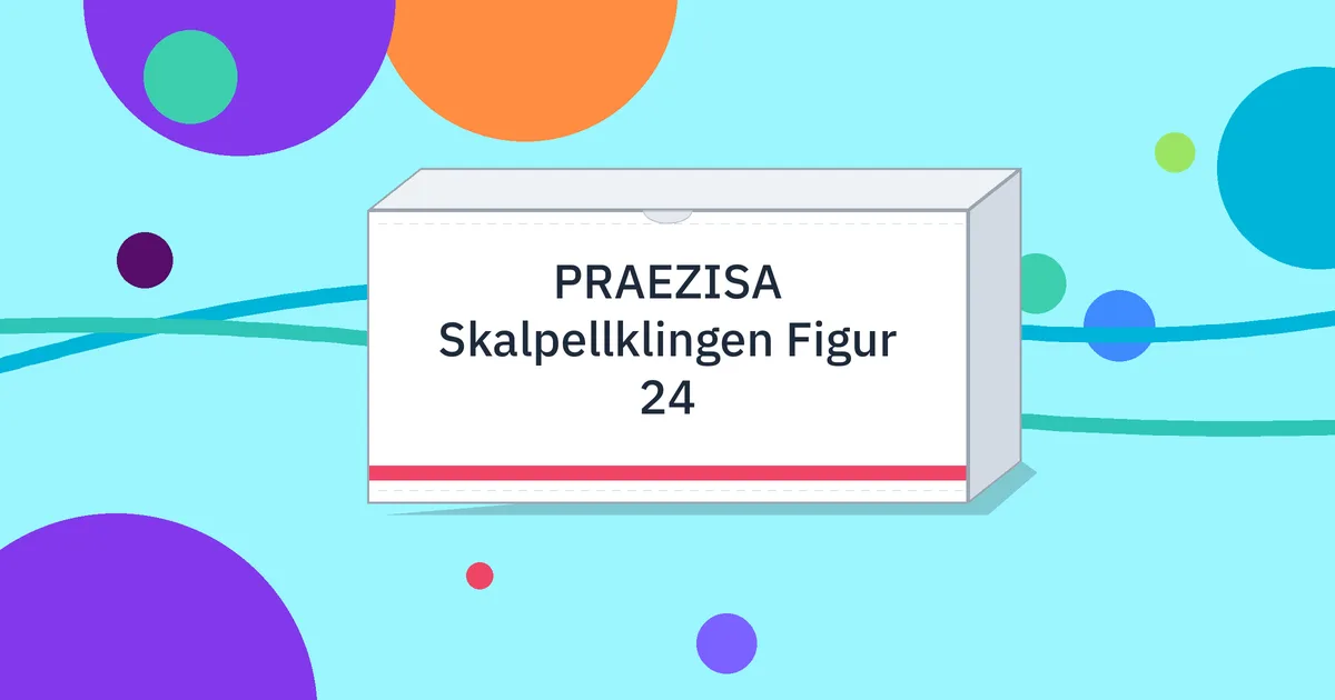 Symbolbild: Packung mit der Aufschrift PRAEZISA Skalpellklingen Figur 24 (PZN 09619764) – Verfügbarkeit und Bezug in Apotheken in Frankfurt am Main