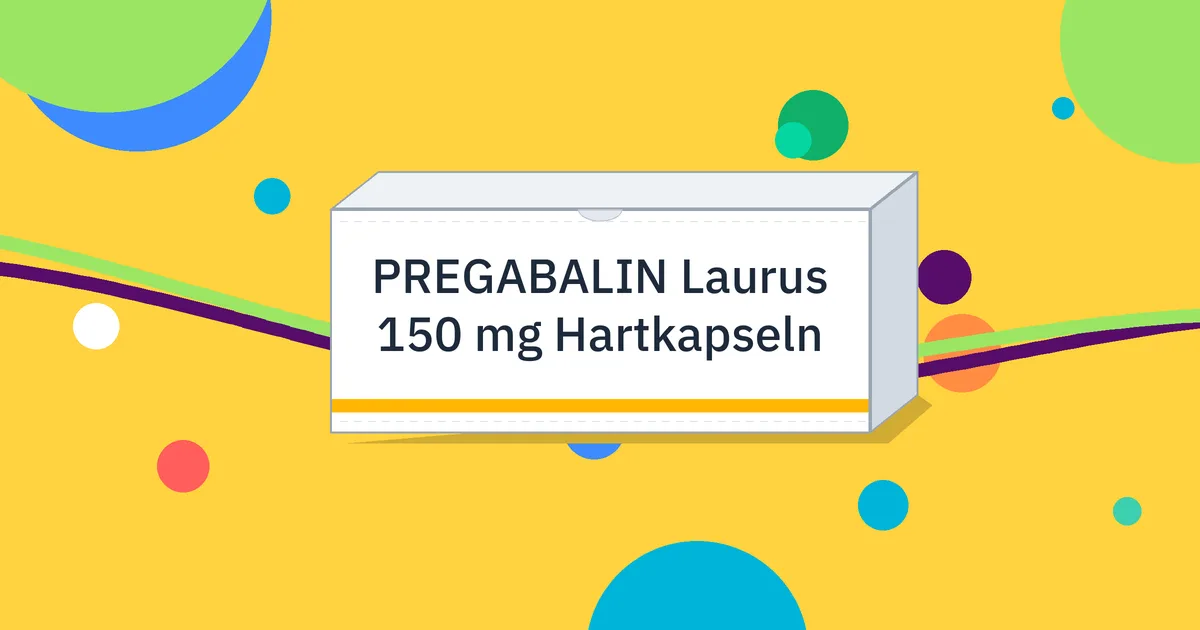 Symbolbild: Packung mit der Aufschrift PREGABALIN Laurus 150 mg Hartkapseln (PZN 16241059) – Verfügbarkeit und Bezug in Apotheken in Frankfurt am Main