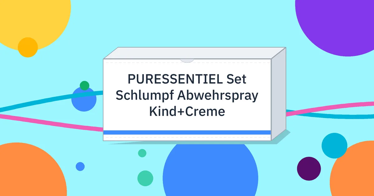 Symbolbild: Packung mit der Aufschrift PURESSENTIEL Set Schlumpf Abwehrspray Kind+Creme (PZN 19479465) – Verfügbarkeit und Bezug in Apotheken in Frankfurt am Main