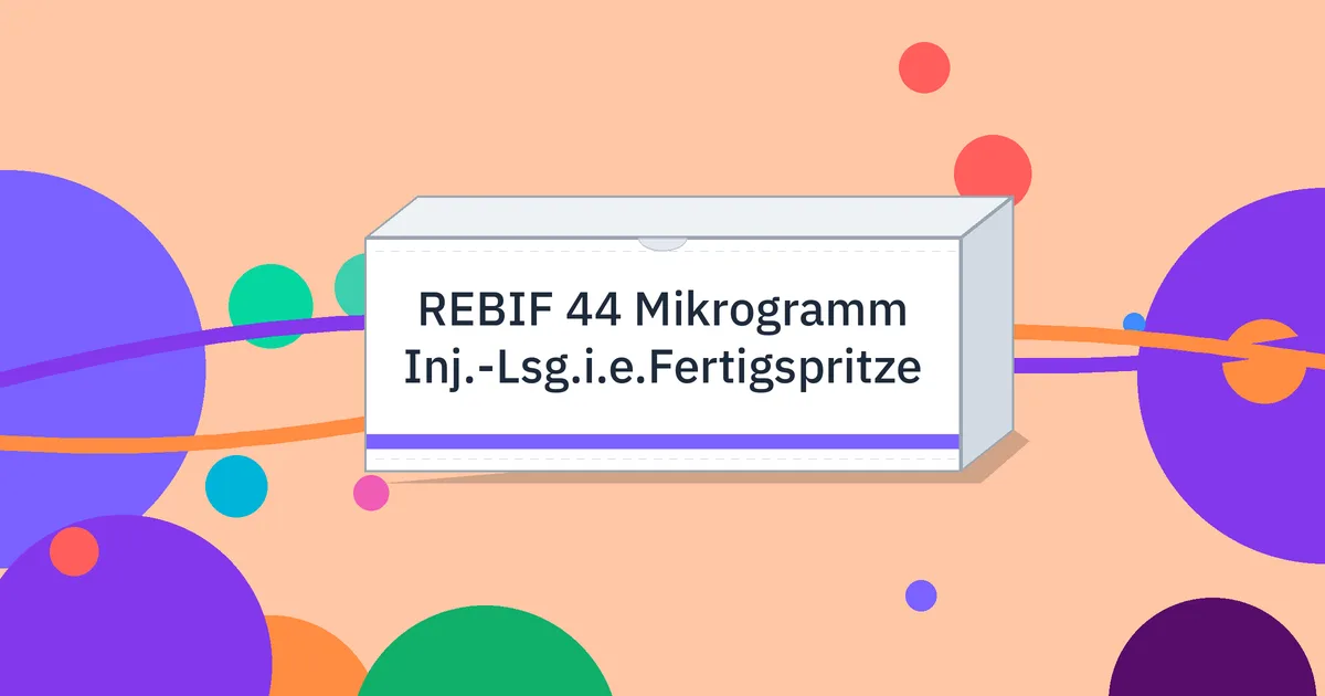 Symbolbild: Packung mit der Aufschrift REBIF 44 Mikrogramm Inj.-Lsg.i.e.Fertigspritze (PZN 06901626) – Verfügbarkeit und Bezug in Apotheken in Frankfurt am Main