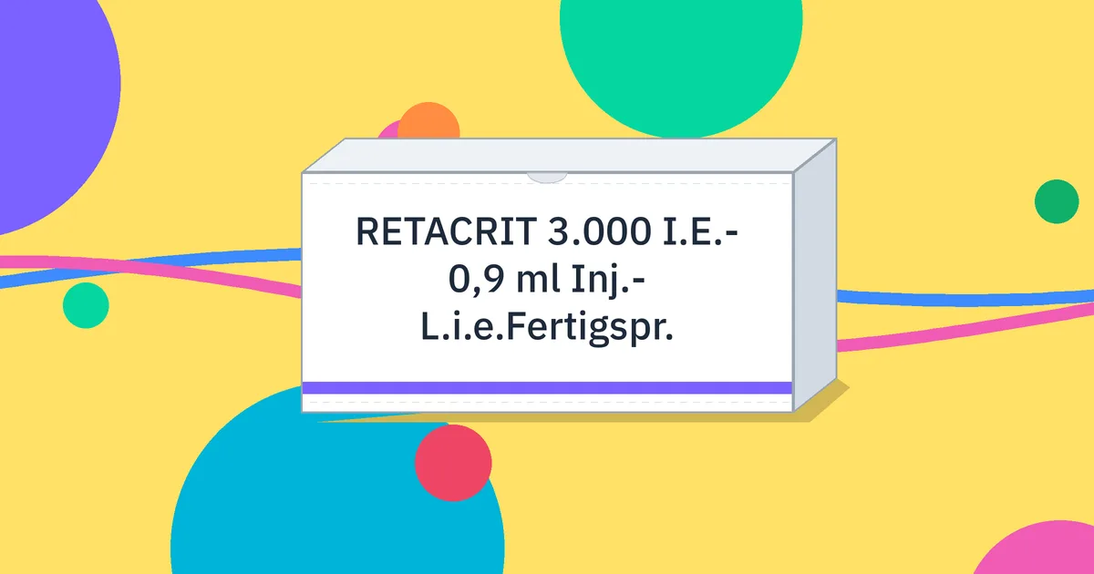 Symbolbild: Packung mit der Aufschrift RETACRIT 3.000 I.E.-0,9 ml Inj.-L.i.e.Fertigspr. (PZN 10917248) – Verfügbarkeit und Bezug in Apotheken in Frankfurt am Main