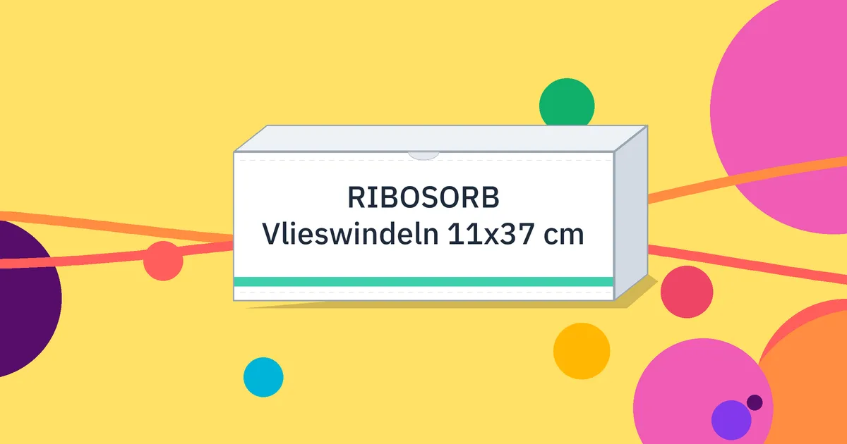 Symbolbild: Packung mit der Aufschrift RIBOSORB Vlieswindeln 11x37 cm (PZN 09074365) – Verfügbarkeit und Bezug in Apotheken in Frankfurt am Main