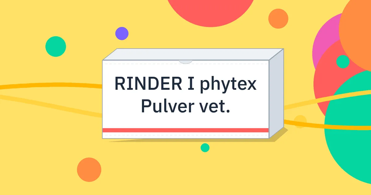 Symbolbild: Packung mit der Aufschrift RINDER I phytex Pulver vet. (PZN 00163050) – Verfügbarkeit und Bezug in Apotheken in Frankfurt am Main