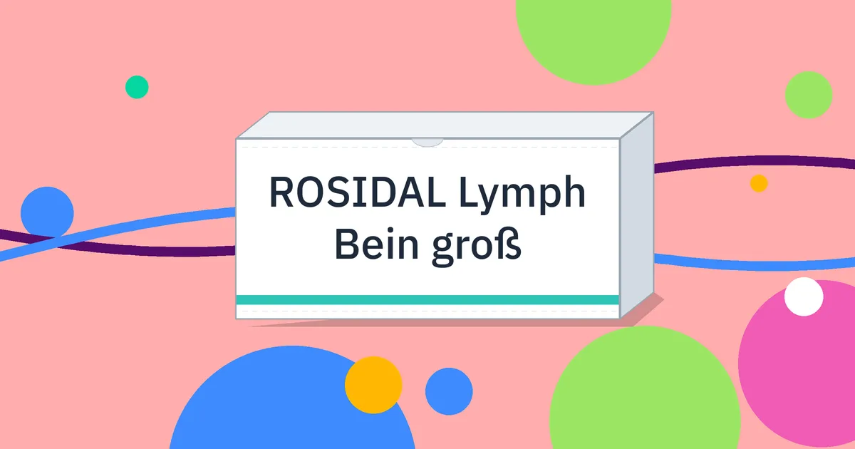 Symbolbild: Packung mit der Aufschrift ROSIDAL Lymph Bein groß (PZN 00144839) – Verfügbarkeit und Bezug in Apotheken in Frankfurt am Main