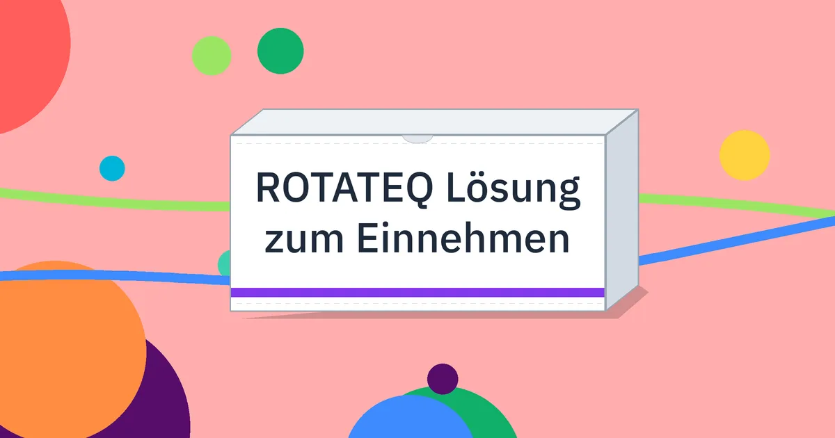 Symbolbild: Packung mit der Aufschrift ROTATEQ Lösung zum Einnehmen (PZN 01851823) – Verfügbarkeit und Bezug in Apotheken in Frankfurt am Main