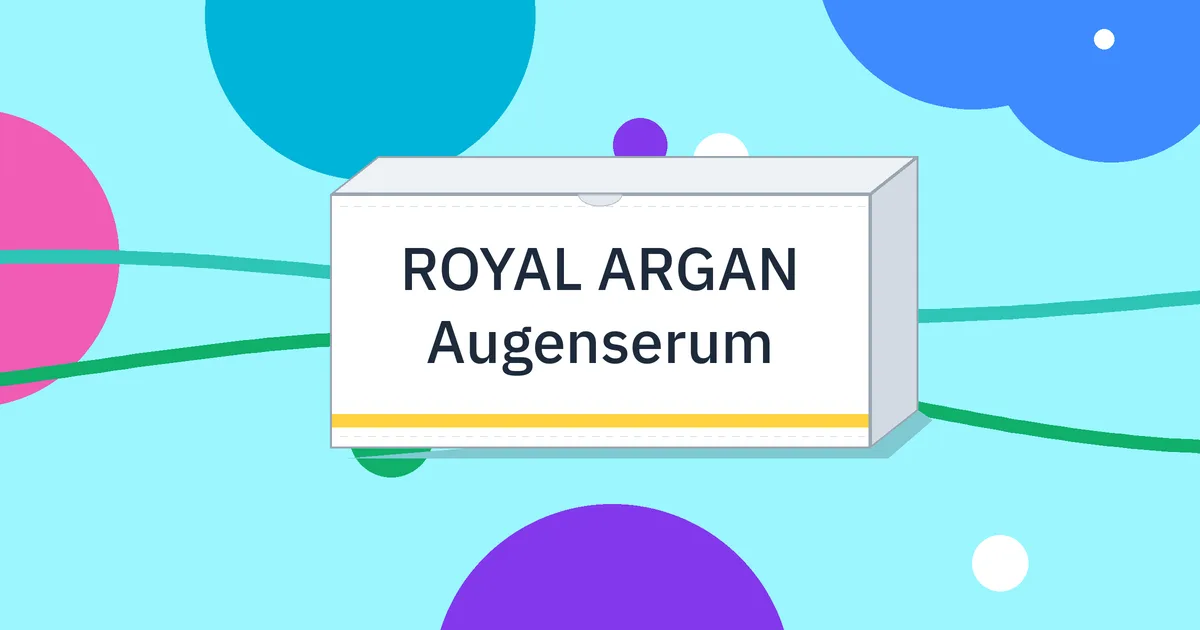 Symbolbild: Packung mit der Aufschrift ROYAL ARGAN Augenserum (PZN 15267625) – Verfügbarkeit und Bezug in Apotheken in Frankfurt am Main