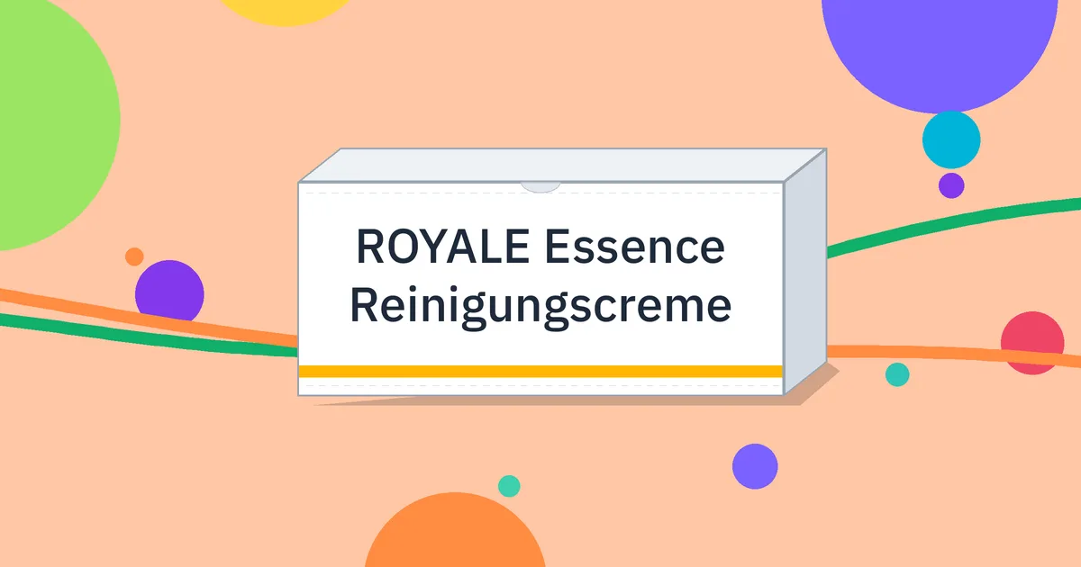 Symbolbild: Packung mit der Aufschrift ROYALE Essence Reinigungscreme (PZN 13746994) – Verfügbarkeit und Bezug in Apotheken in Frankfurt am Main