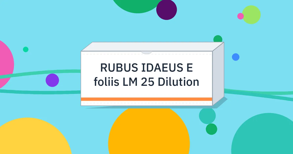Symbolbild: Packung mit der Aufschrift RUBUS IDAEUS E foliis LM 25 Dilution (PZN 13681958) – Verfügbarkeit und Bezug in Apotheken in Frankfurt am Main