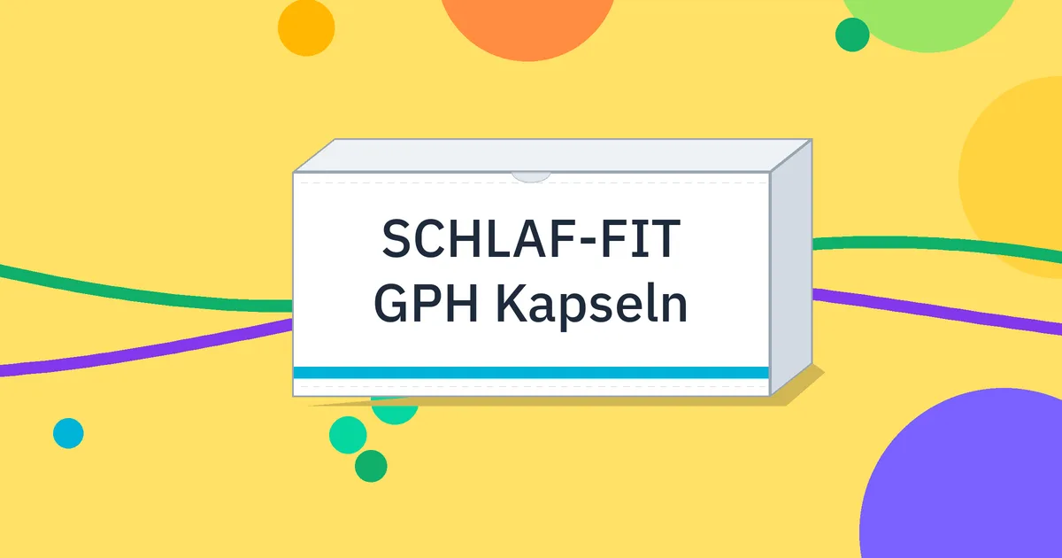 Symbolbild: Packung mit der Aufschrift SCHLAF-FIT GPH Kapseln (PZN 09627344) – Verfügbarkeit und Bezug in Apotheken in Frankfurt am Main