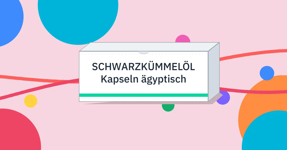 Symbolbild: Packung mit der Aufschrift SCHWARZKÜMMELÖL Kapseln ägyptisch (PZN 01921050) – Verfügbarkeit und Bezug in Apotheken in Frankfurt am Main