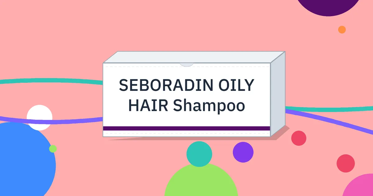 Symbolbild: Packung mit der Aufschrift SEBORADIN OILY HAIR Shampoo (PZN 18402443) – Verfügbarkeit und Bezug in Apotheken in Frankfurt am Main